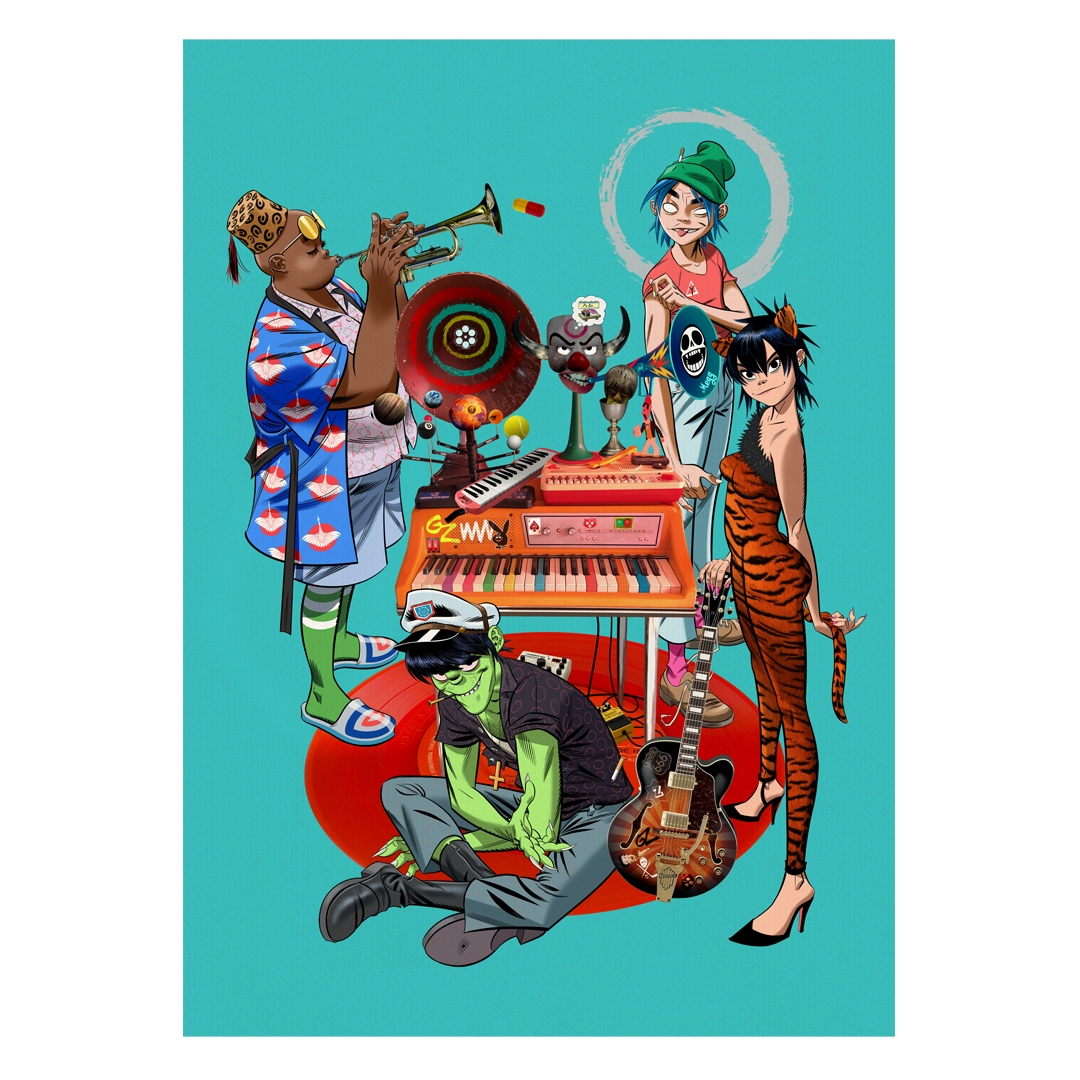 Limited Edition Song Machine Print Gorillaz Official Store